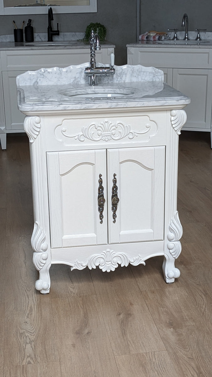 Paris 700 French Provincial Bathroom Vanity - White – Birch & Oak Home ...