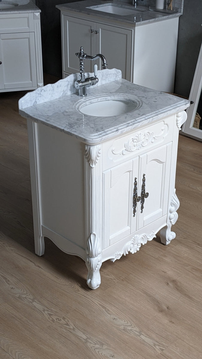 Paris 700 French Provincial Bathroom Vanity - White – Birch & Oak Home ...
