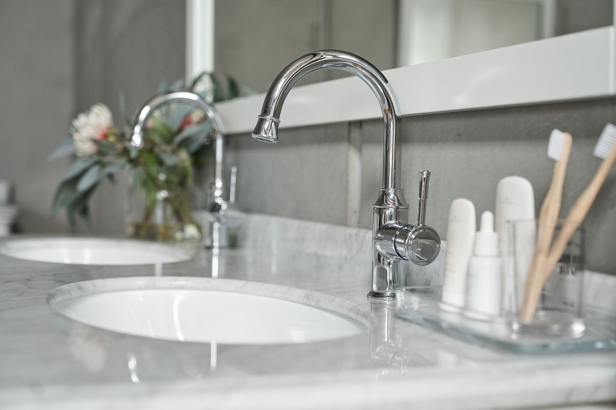 Montpellier High Rise Mixer Tap - Watermark, WELS rated Classic ...